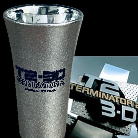 Dining | Vintage T23d Terminator 2 Shot Glass Universal Studios 4 ...